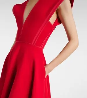 Maticevski Empath Draped Midi Dress
