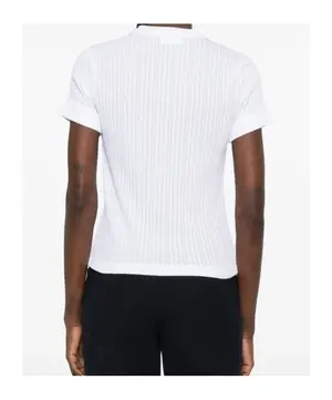 Maison Labiche Ribbed Heart Appliqué T-shirt