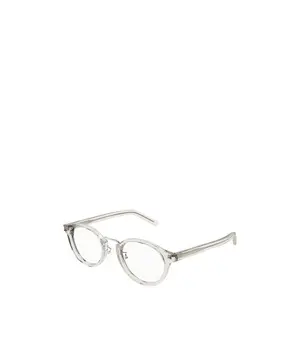 Saint Laurent Oval Frame Glasses - White