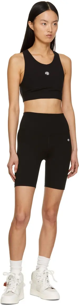 ANINE BING Logo-print Sports Bra