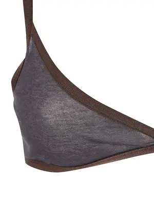 Paloma Wool Esco Sheer Triangle Bralette - Gray
