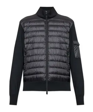 PAUL  SHARK Paul Shark Ultralight Hybrid Zip-up Sweater - Black