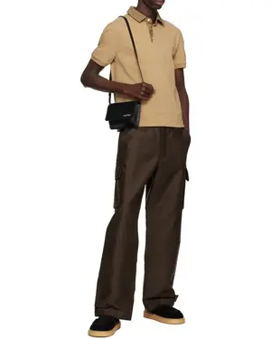 Marni Logo-embroidered Foldover Top Belt Bag