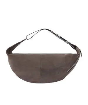 LEMAIRE Belted Suede Shoulder Bag - Brown