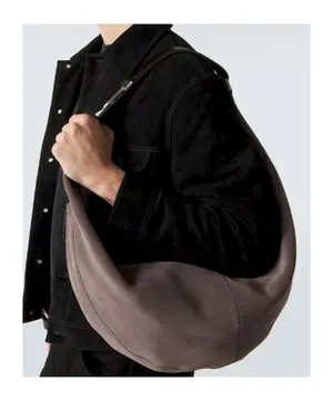 LEMAIRE Belted Suede Shoulder Bag