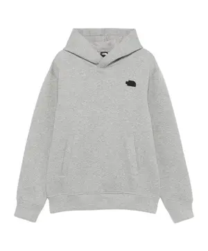 The North Face Long-sleeved Hoodie With Rubber Logo - Grey