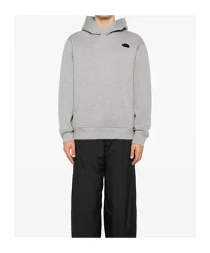 The North Face Long-sleeved Hoodie With Rubber Logo