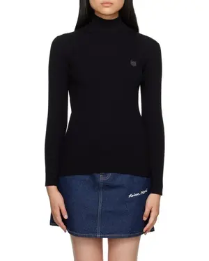 Maison Kitsuné Fox Head Patch Knitted Jumper