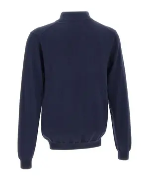 SUN 68 Half Zip High Collar Sweater