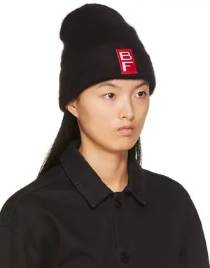 By Far Logo Patch Knit Beanie