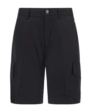 Stone Island Pocketed Cargo Shorts - Black