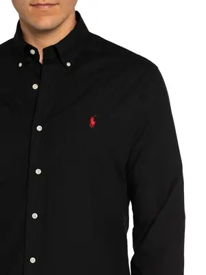 Polo Ralph Lauren Logo Embroidered Buttoned Shirt