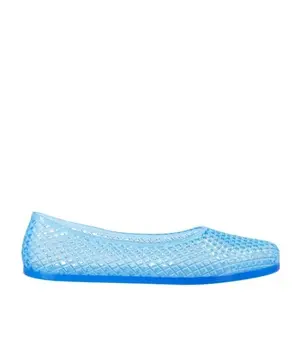 ANCIENT GREEK SANDALS Iro Mesh Ballet Flats - Blue