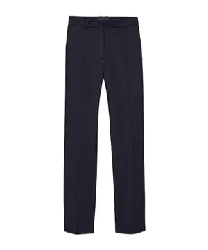 JOSEPH Coleman Long Gabardine Stretch Trousers - Navy