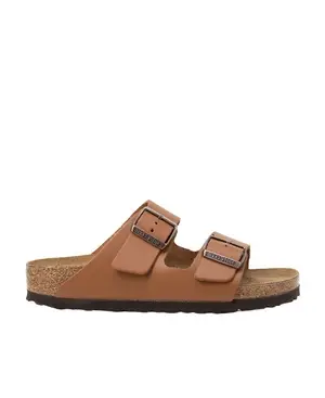 BIRKENSTOCK Arizona Double-strap Leather Sandals - Brown