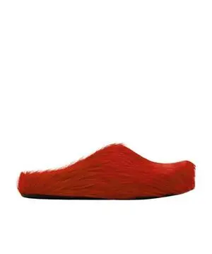 Marni Round Toe Slip-on Slippers - Red