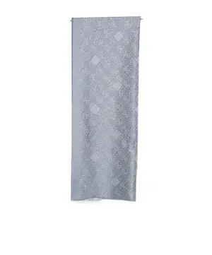 Emporio Armani Patterned Scarf - Gray