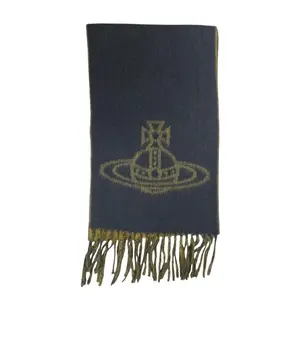 VIVIENNE WESTWOOD Fringed Scarf - Black