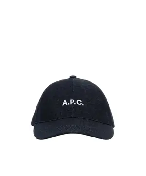 A.p.c. Denim Charlie Baseball Cap - Black