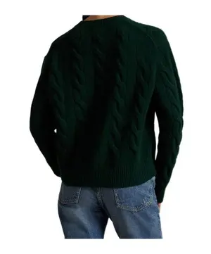 Polo Ralph Lauren Logo Embroidered Cable-knitted Jumper
