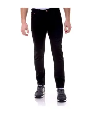 Emporio Armani Logo Detail Denim - Black