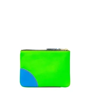 Play Comme Des Garcon Logo Zipper Wallet - Green