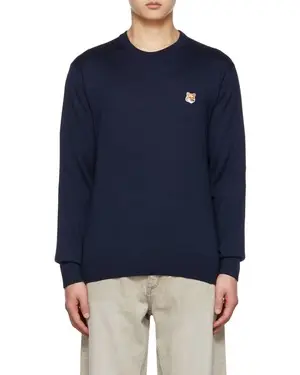 Maison Kitsuné Fox Head Patch Long-sleeved Jumper
