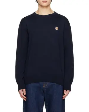 Maison Kitsuné Fox Head Patch Long-sleeved Jumper