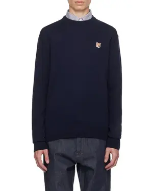 Maison Kitsuné Fox Head Patch Long-sleeved Jumper