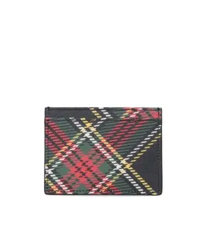 VIVIENNE WESTWOOD Flat Checked Card Holder
