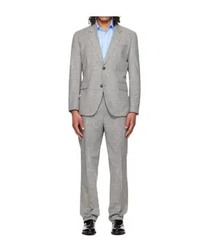 Hugo Boss Single-breasted Two-piece Suit - Dark Gray
