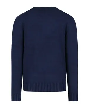 Polo Ralph Lauren Long Sleeve Crewneck Jumper With Embroidered Polo Bear