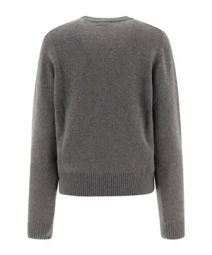 GANNI Crewneck Intarsia-knit Jumper