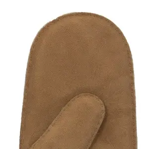 UGG Embroidered Logo Shearling Mittens