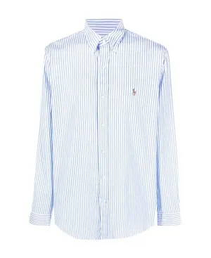 Ralph Lauren Polo Striped Long-sleeved Shirt - Blue
