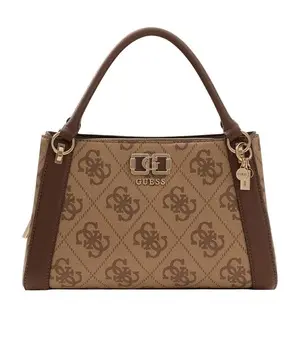 Guess Zippered Shoulder Bag - Brown
