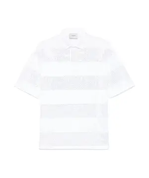 Coperni Crystal-striped Polo Shirt