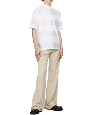 Coperni Crystal-striped Polo Shirt