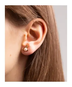 VIVIENNE WESTWOOD Orb Pearl Stud Earrings
