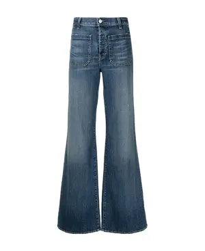 NILI LOTAN Mid-rise Wide-leg Trousers - Blue