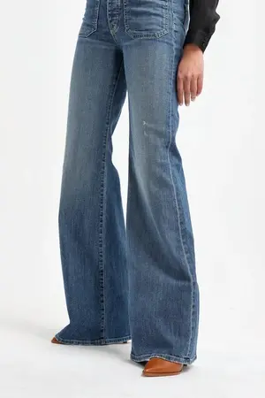 NILI LOTAN Mid-rise Wide-leg Jeans