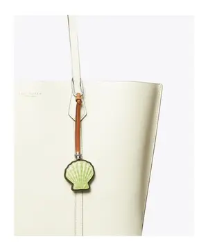 Tory Burch Shell Charm With Carabiner Clip