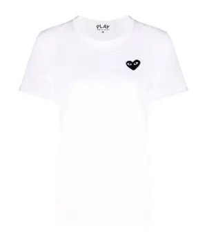 Comme Des Garçons T-shirt Heart Motif Cotton Tee