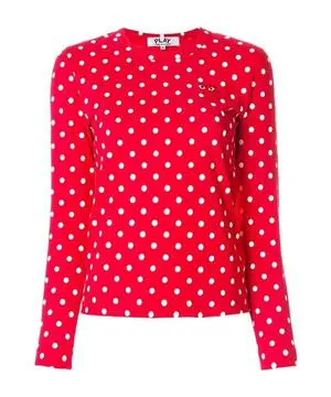 Play Comme Des Garcon Polka Dot Long Sleeve T-shirt