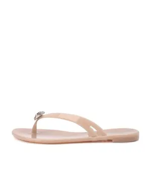 Casadei Crystal-embellished Flip Flops