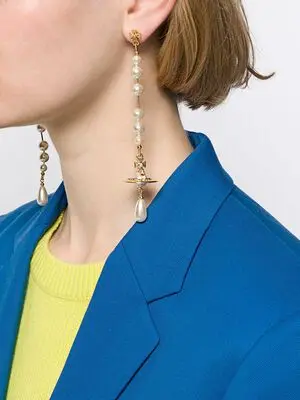 VIVIENNE WESTWOOD Orb Embellished Drop Earrings