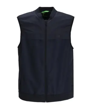 Hugo Boss Zip-up Gilet - Black