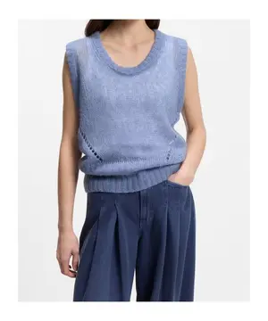 Hugo Boss V-neck Ribbed Knit Vest