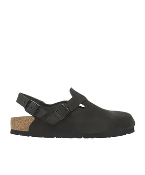 BIRKENSTOCK Tokio Suede Slingback Sandals - Black