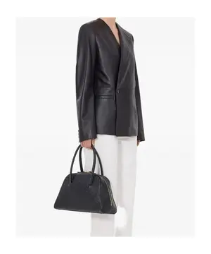 Loulou De Saison Asymmetrical Lapel Leather Jacket